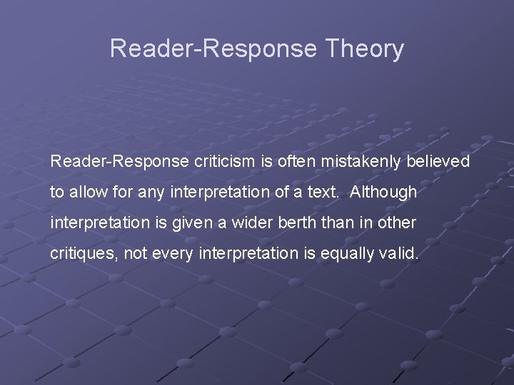 Literary Criticism ReaderResponse Theory New Historicism ReaderResponse ...