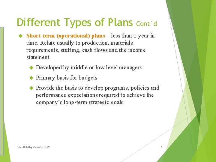 Budgeting Fomefielding comoter Text 1 Planning All companies