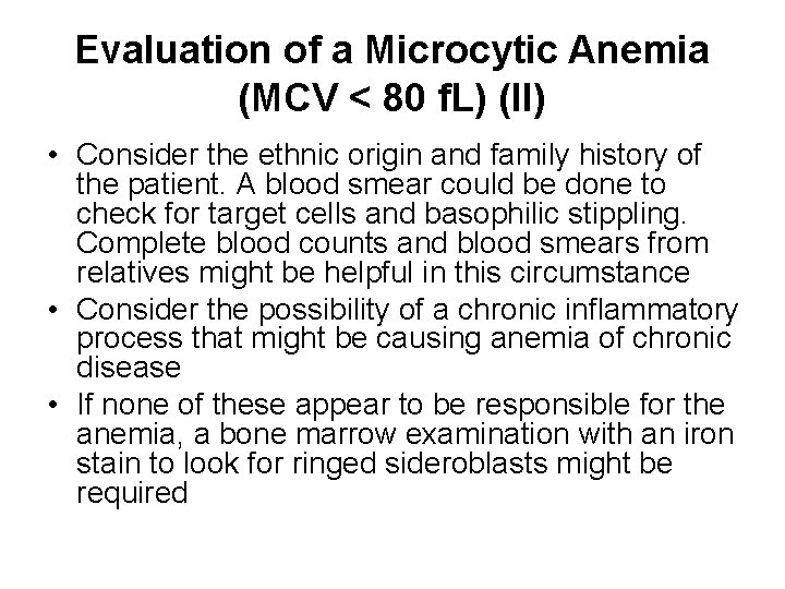 CLASSIFICATION OF ANEMIA Prof Dr S Sami Kart