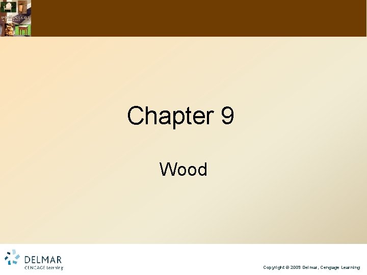 Chapter 9 Wood Copyright 2009 Delmar Cengage Learning