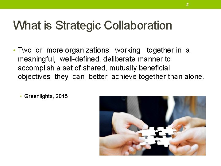 HOW TO STRUCTURE COLLABORATIONS FORM FOLLOWS FUNCTION 2015
