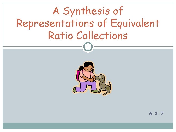 A Synthesis of Representations of Equivalent Ratio Collections