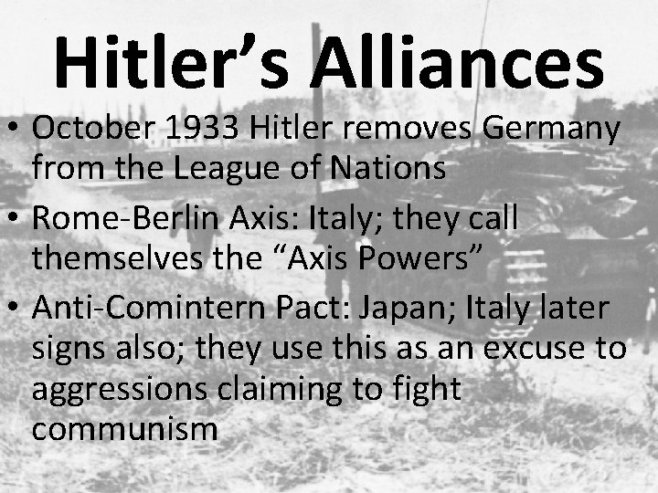 Hitler Begins to Move Lebensraum Increase German living