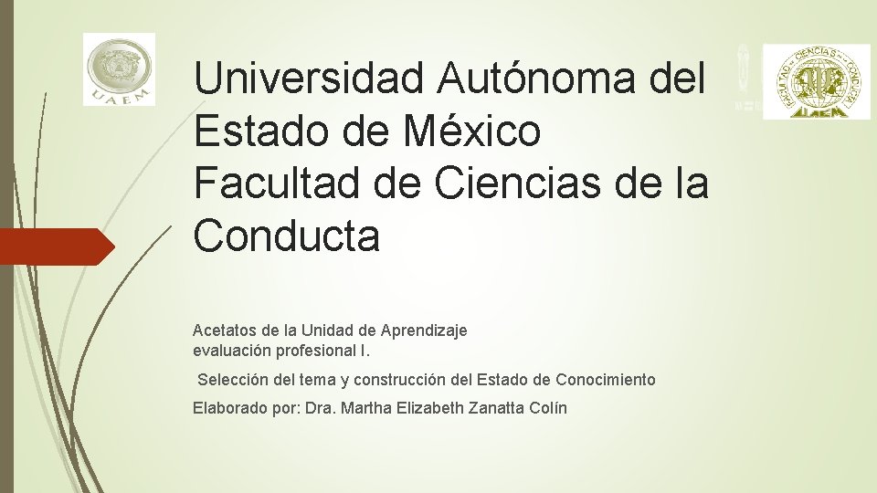 Universidad Autnoma del Estado de Mxico Facultad de