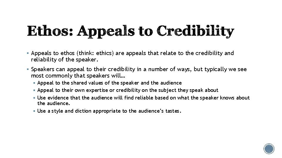 How to identify and when to use them