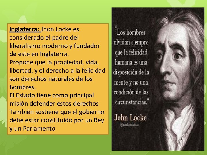 Expresiones del Liberalismo en Europa El Liberalismo es