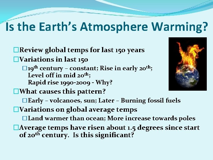 Global Warming Climate Change What do I need