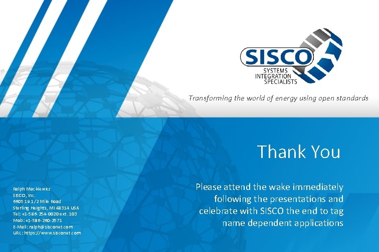 Transforming the world of energy using open standards