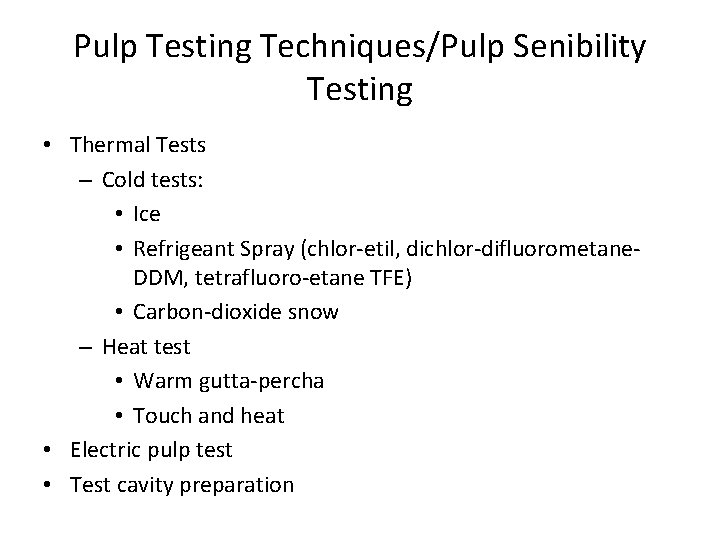 Dental Pulp Diagnostic Dr Csaba Dob Nagy Department