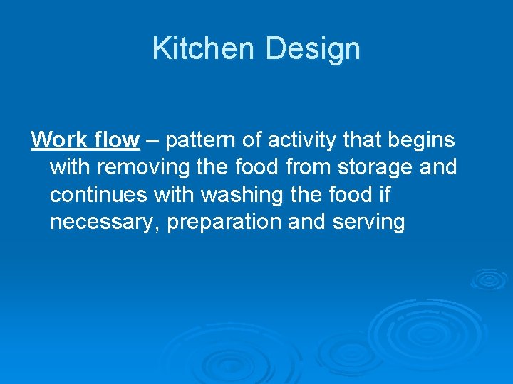 Equipping the Kitchen Chapter 22 red book Objectives