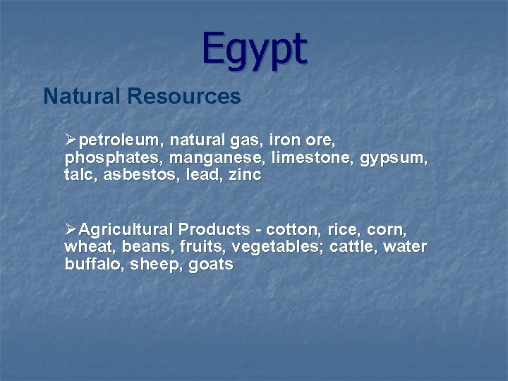EGYPT MIS 680 Dr Paul Licker Jason Rhodes