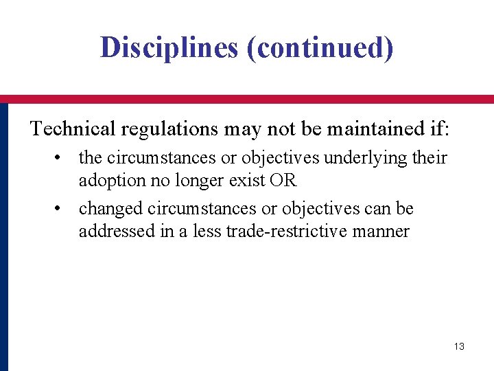 The WTO Agreement on Technical Barriers to Trade