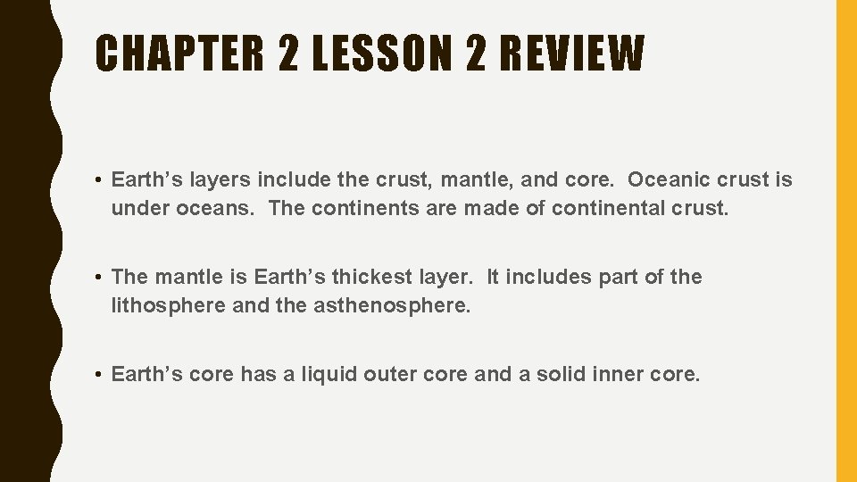 EARTHS INTERIOR CHAPTER 2 LESSON 2 CLUES TO