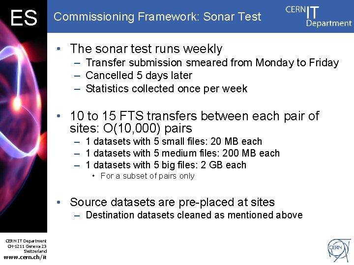 DB ES Experiment Support ATLAS clouds and T