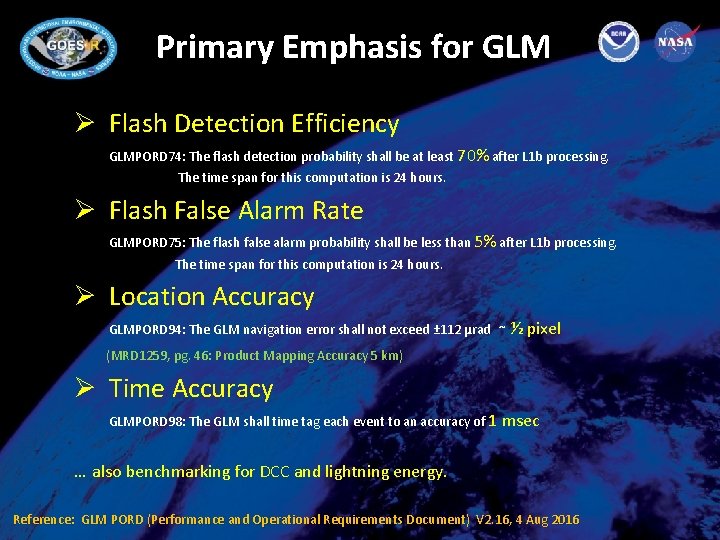 Road to GLM Full Validation Overview Processes and