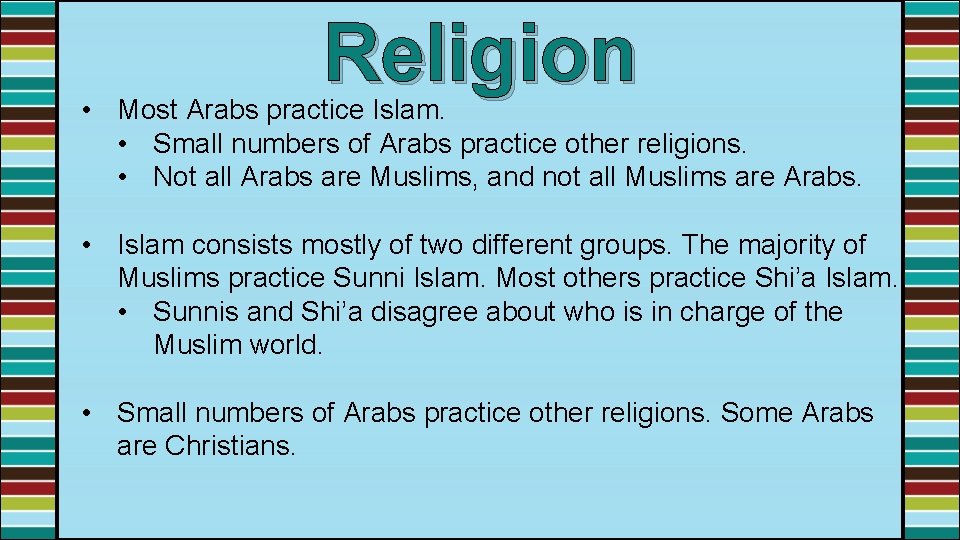 Southwest Asias Ethnic Groups Arabs Kurds Persians Standards