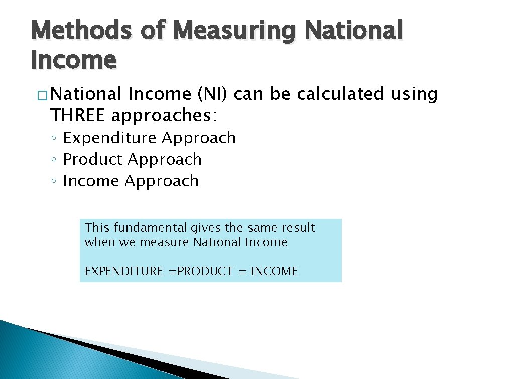 PB 202 MACROECONOMICS CHAPTER 2 NATIONAL INCOME ACCOUNTING