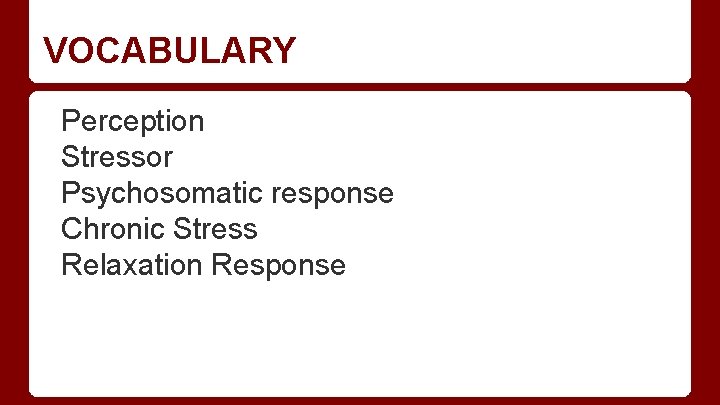 Health 1000 Chapter 4 Stress Management LEARNING TARGETS