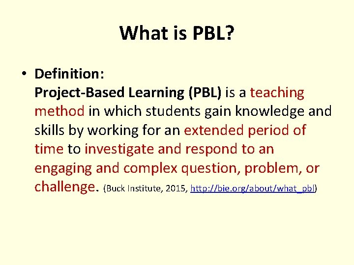 CALLIS Academic Session ProjectBased Learning PBL Pedagogical Possibilities