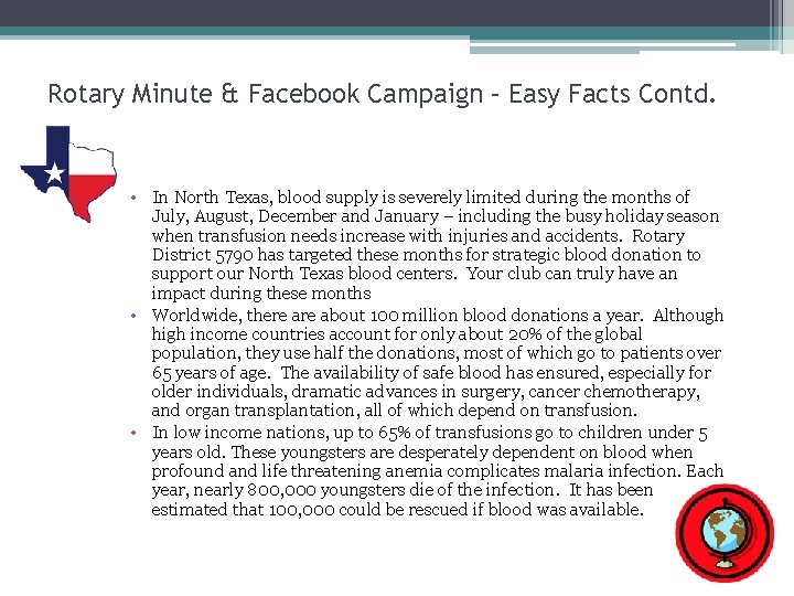 Rotary Minute Facebook Campaign Easy Facts Did you