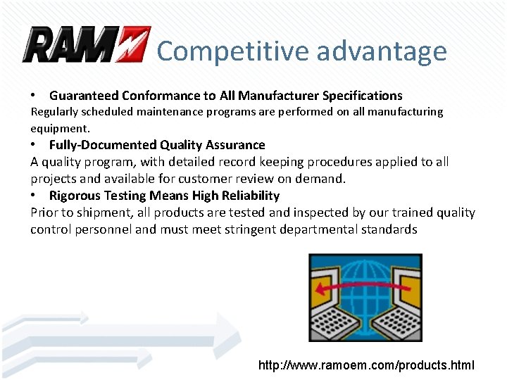 Quality OEM Contract Manufacturing in America About Ram