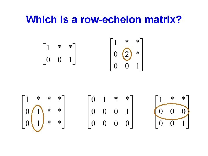 Linear Algebra Chapter 1 OUR GOAL Elementary Operations
