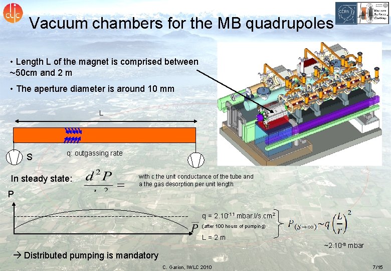Vacuum system for the CLIC two beam modules