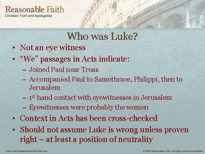 Who was Jesus Jesus Self Identity NT Reliability