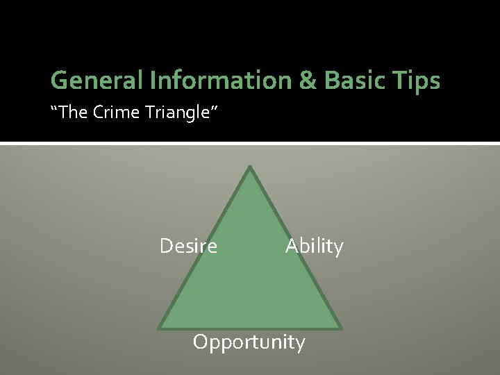 Home Security Burglary Prevention Presented by the City