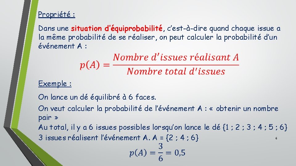 Chapitre 10 Probabilits 3me Mme FELT 1 I