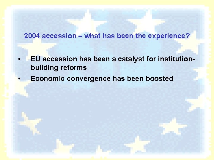 What can Bulgaria learn from NMS8 accession Joint