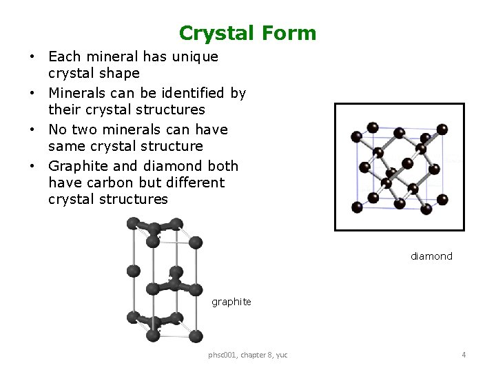 Minerals and Rocks Chapter 8 phsc 001 chapter