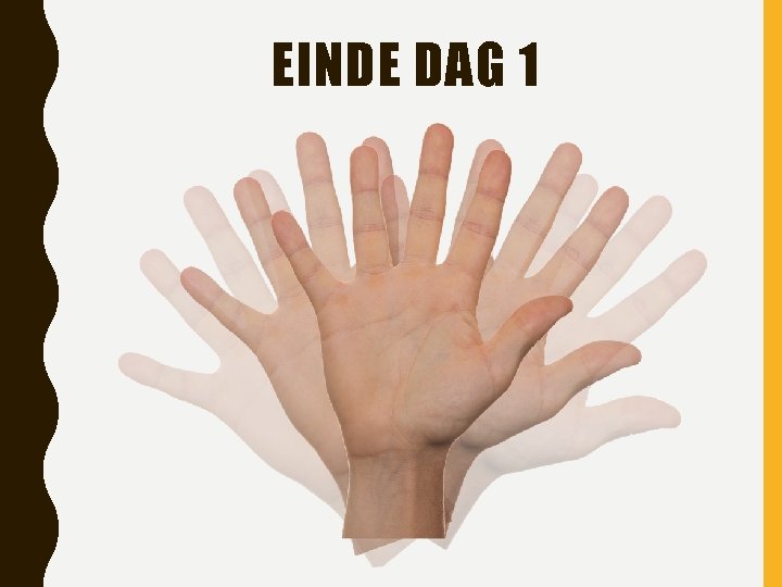 DE WEEK VAN DE ONTMOETING Dag 1 DE