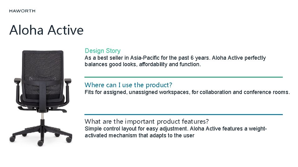 Aloha Active Mesh Back Sales presentation 2021 Aloha