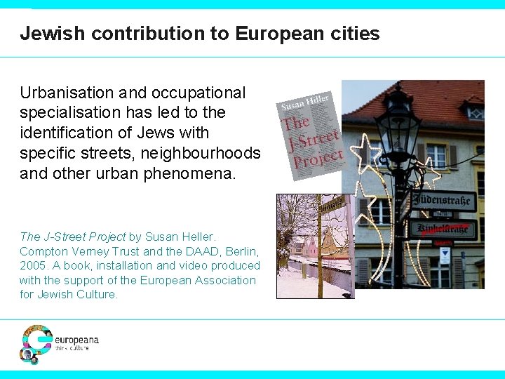 Jewish contribution to Europes cultural heritage www judaicaeuropeana