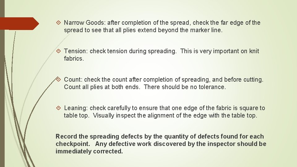 CUTTING DEPARTMENT Cutting is the process which cut