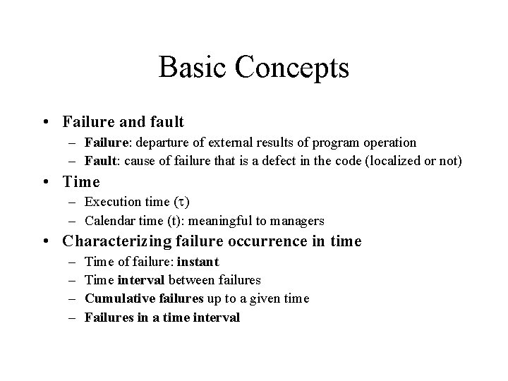 ECE 355 Software Engineering CHAPTER 11 Part I