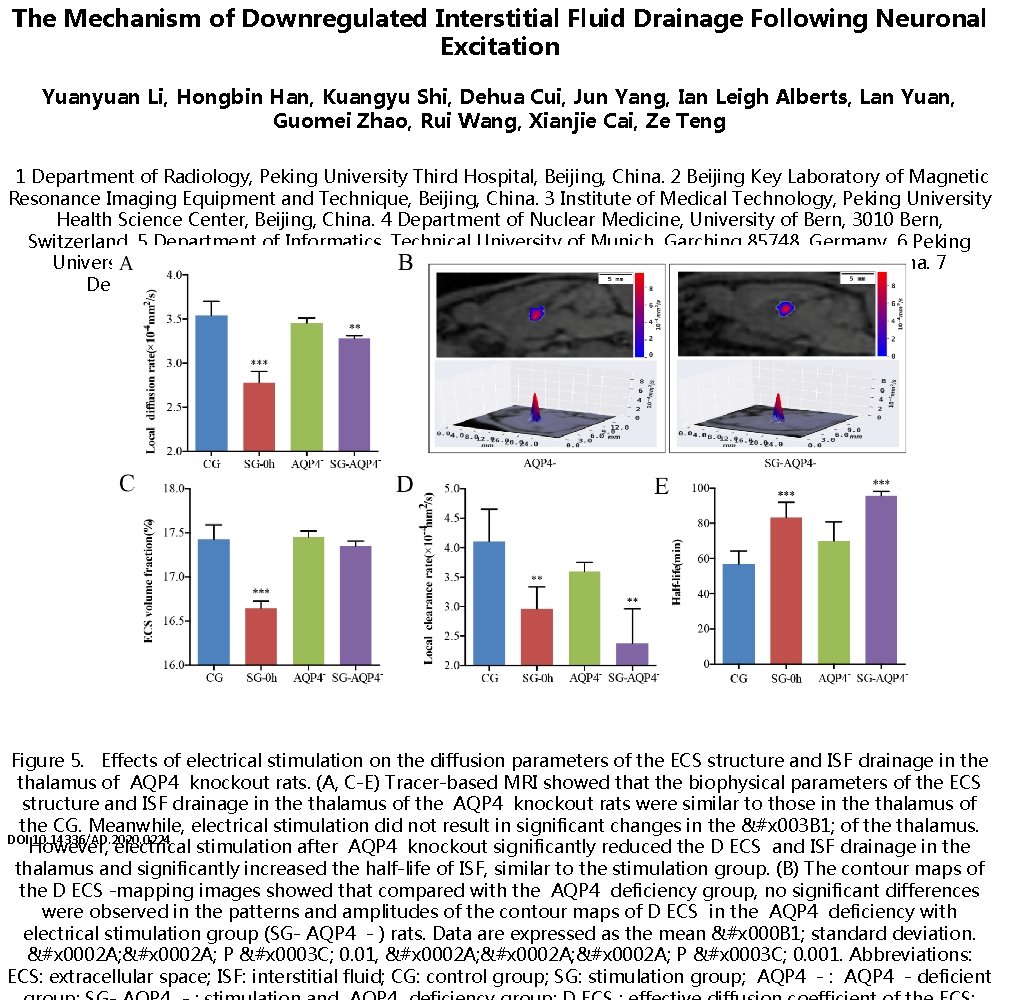 The Mechanism of Downregulated Interstitial Fluid Drainage Following