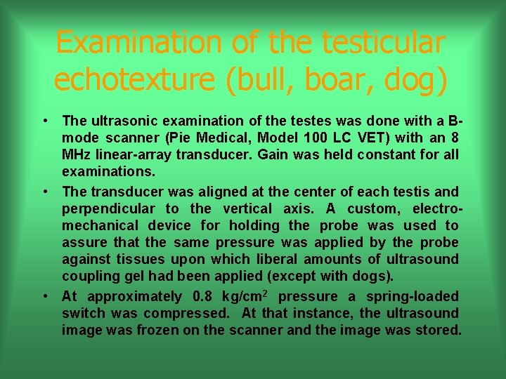 New technologies for testicular and semen assessment Gyrgy