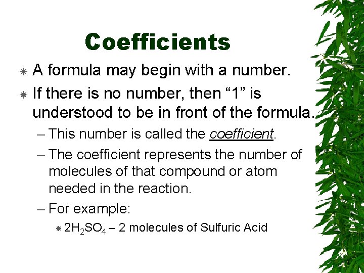 Section 3 1 Chemical Equations Review Element Symbols