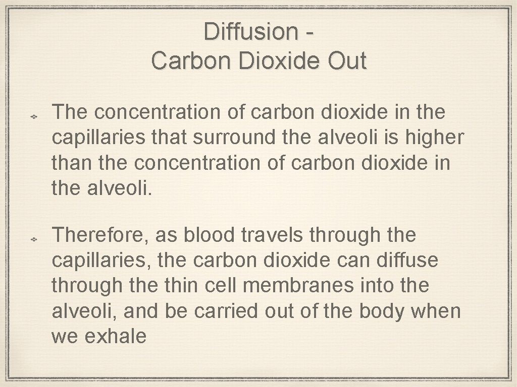 The Respiratory System Exchange of Oxygen and Carbon