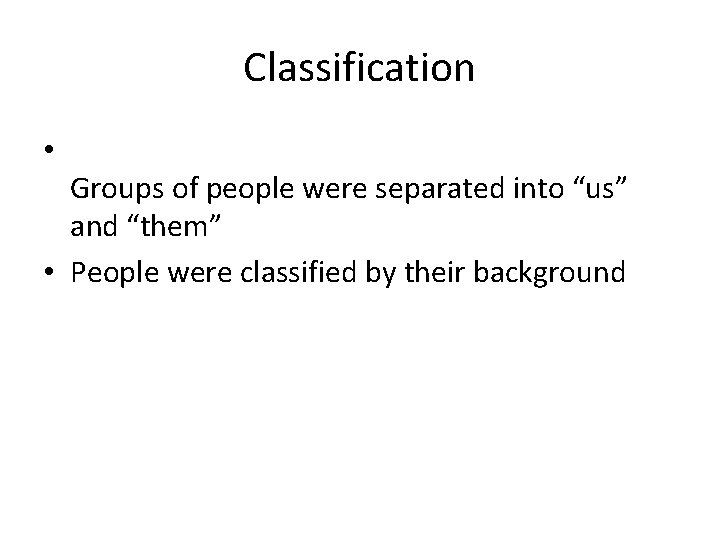 10 Stages of Genocide in Bosnia Classification Groups