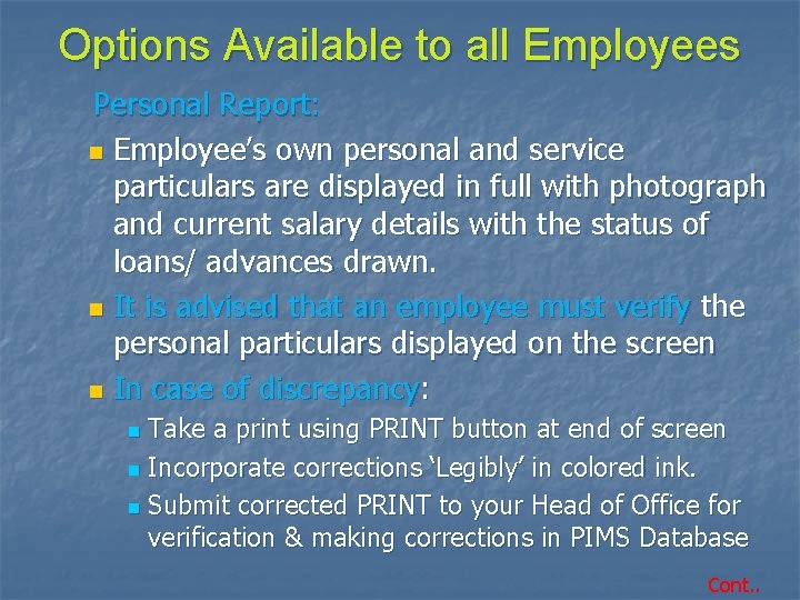 Step 1 Enter your 21 Character Employee Id