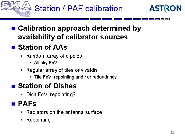 WP 2 6 3 Calibration and Imaging techniques