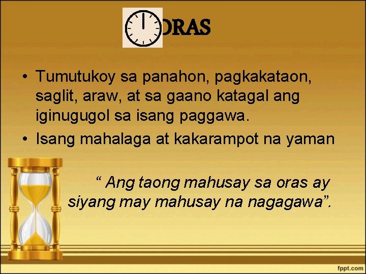 MODYUL 12 PAMAMAHALA SA PAGGAMIT NG ORAS Edukasyon