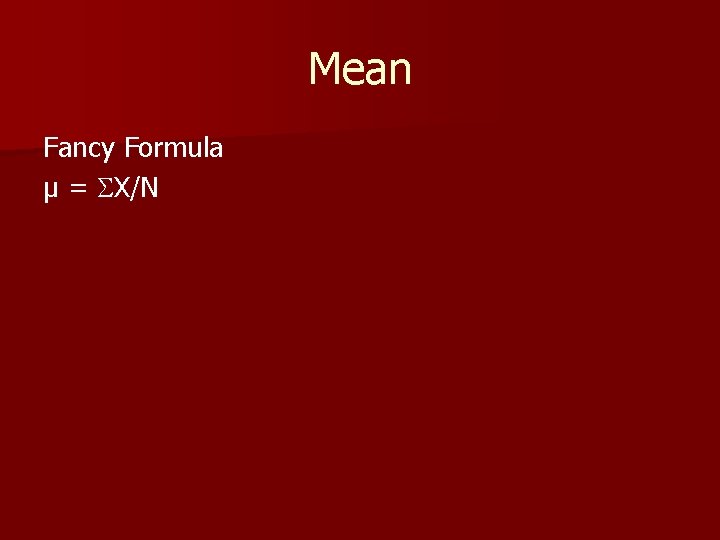 Basic Descriptive Statistics Dr Yeh Why n Descriptive
