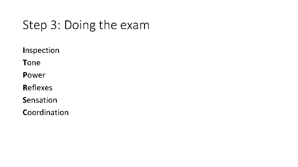 Upper Limb Examination Example John is a 55
