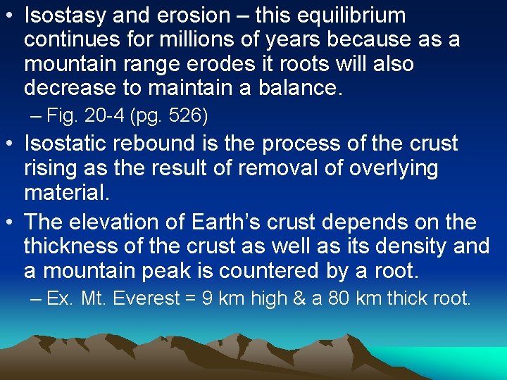 Ch 20 Mountain Building Topography maps are used