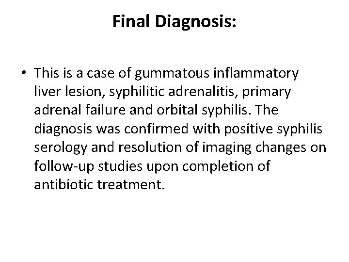 Addisonian Syphilitic Adrenalitis Dr Alhamza AlKhatib Radiology Sp