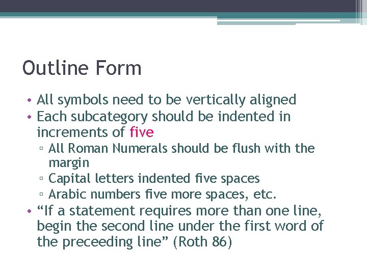 THE OUTLINE The Blueprints of your Paper Why